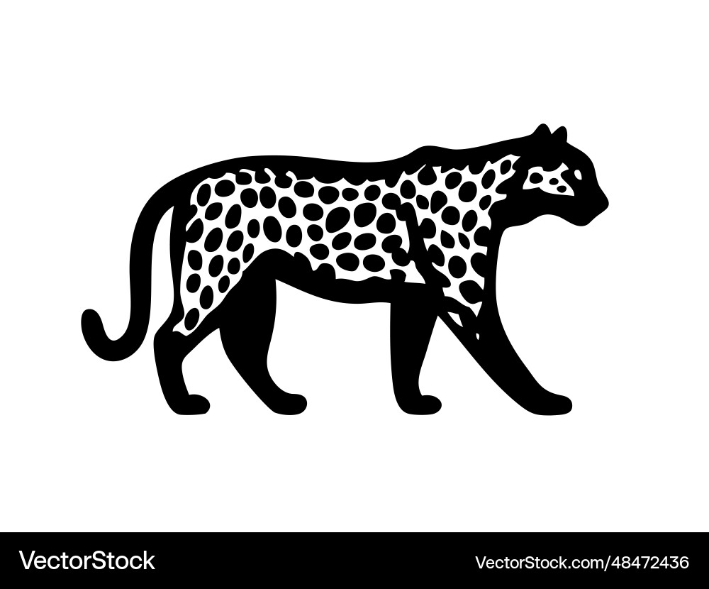 Leopard concept logo Royalty Free Vector Image
