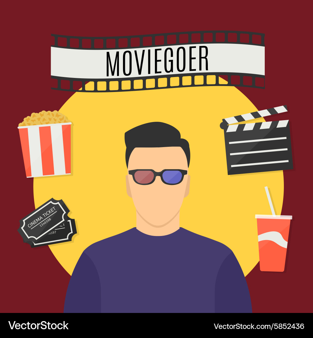 Moviegoer Royalty Free Vector Image - VectorStock