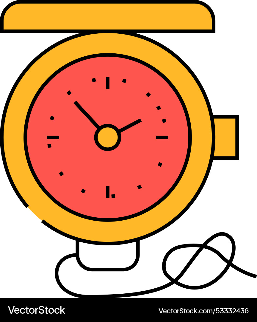 Pocket clock icon color Royalty Free Vector Image