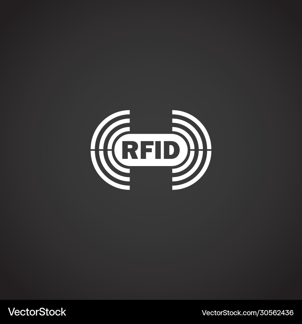 Rfid related icon on background for graphic Vector Image
