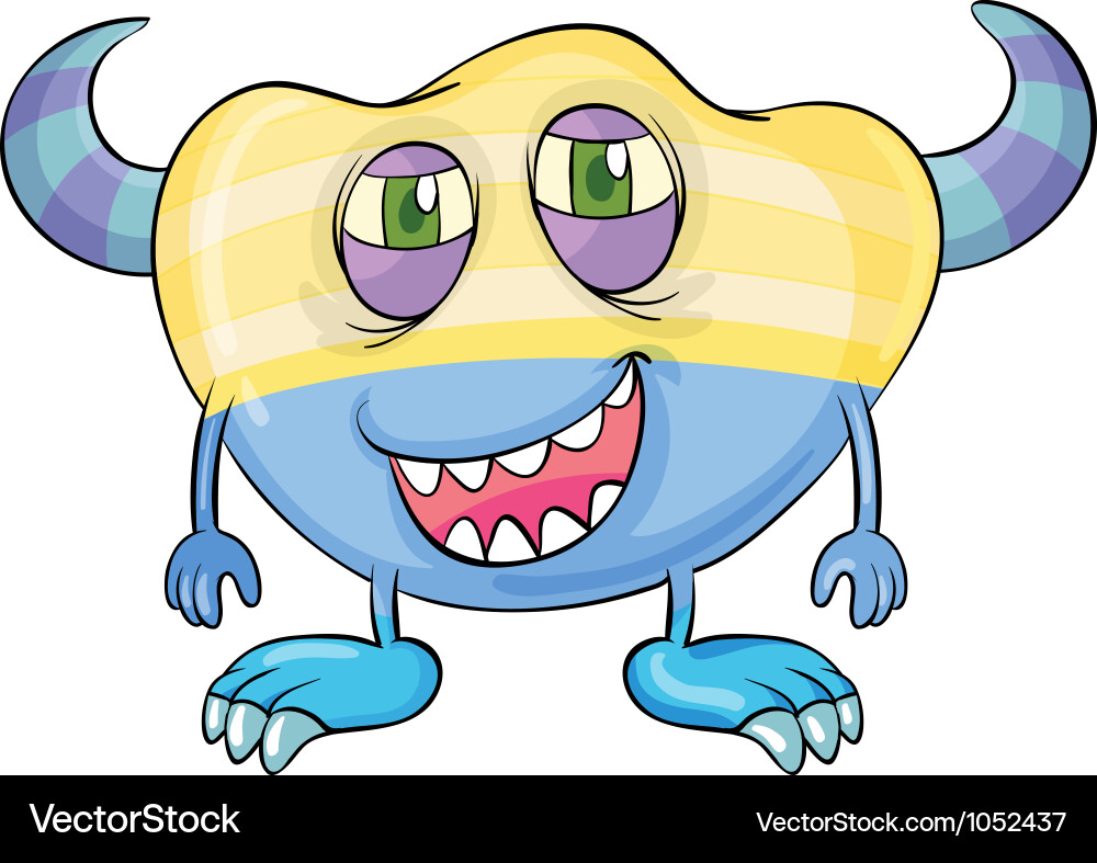 A monster Royalty Free Vector Image - VectorStock