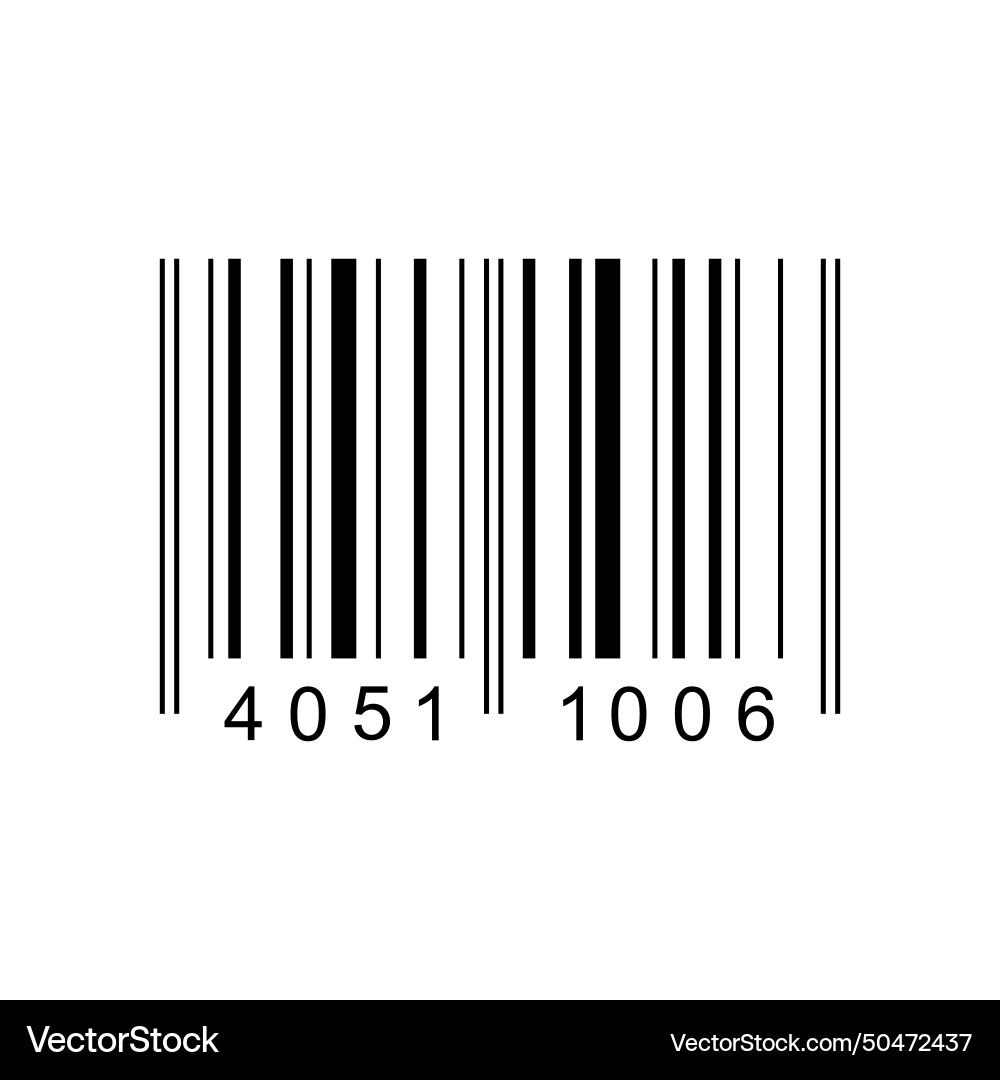 Barcode icon fake bar code label template Vector Image