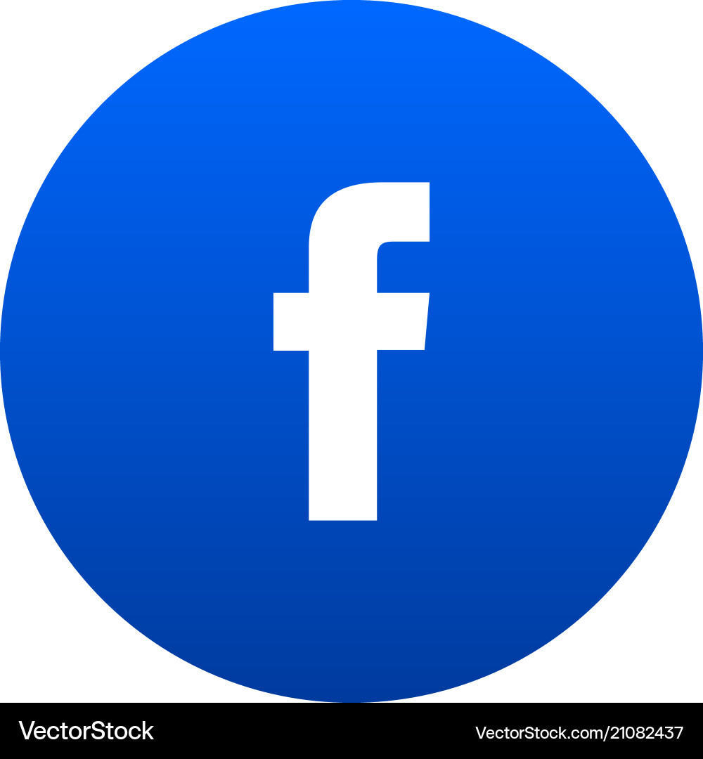 Facebook icon Royalty Free Vector Image - VectorStock