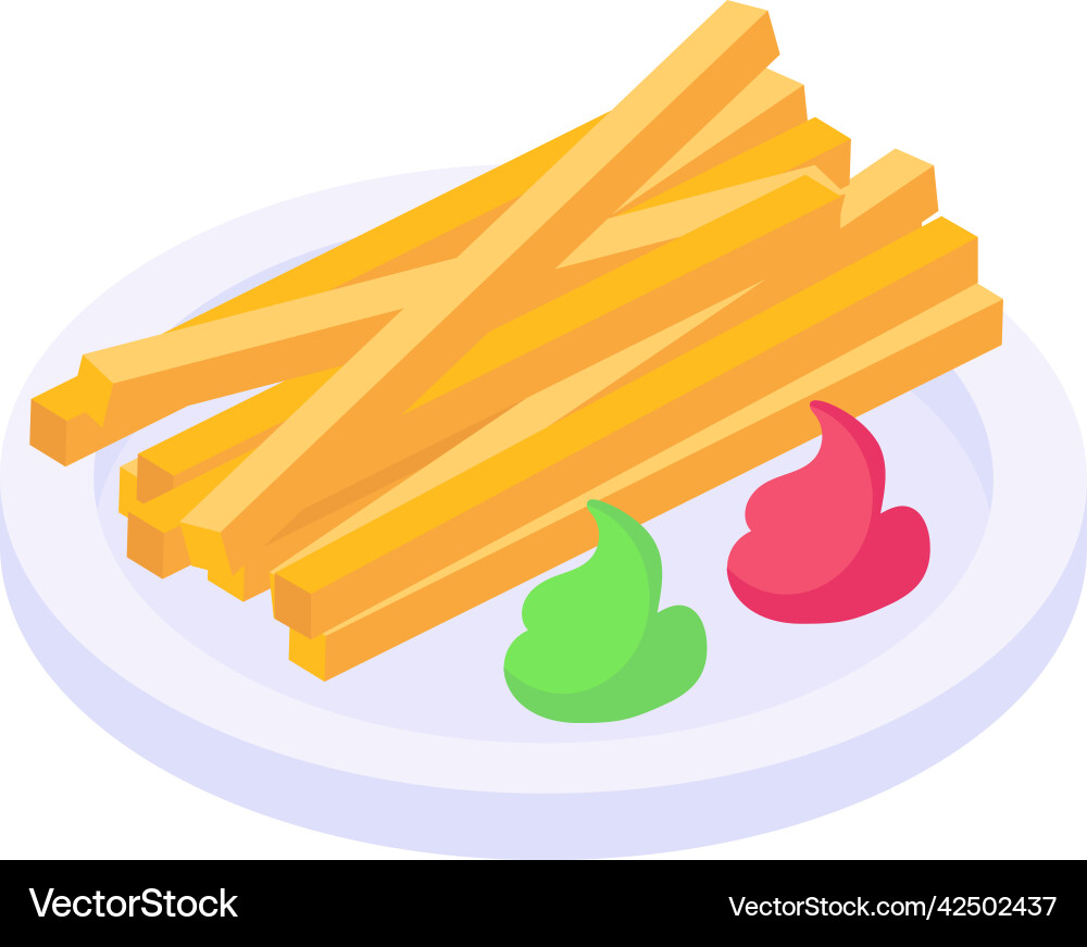Fries Royalty Free Vector Image - VectorStock