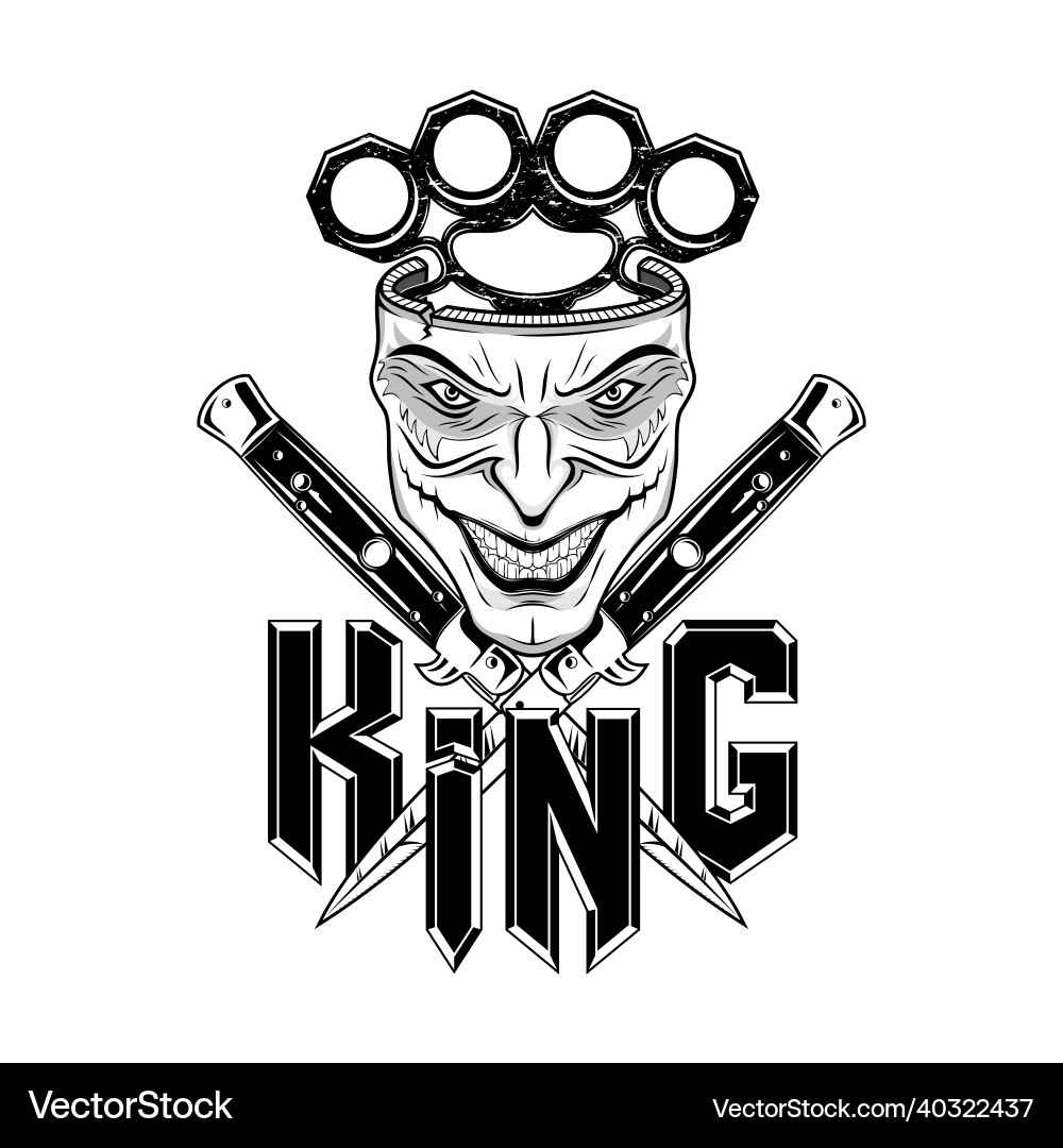 Mask joker 0002 Royalty Free Vector Image - VectorStock