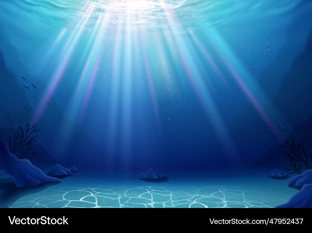 Underwater marine world Royalty Free Vector Image