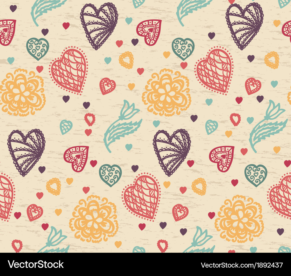 Valentine pattern Royalty Free Vector Image - VectorStock