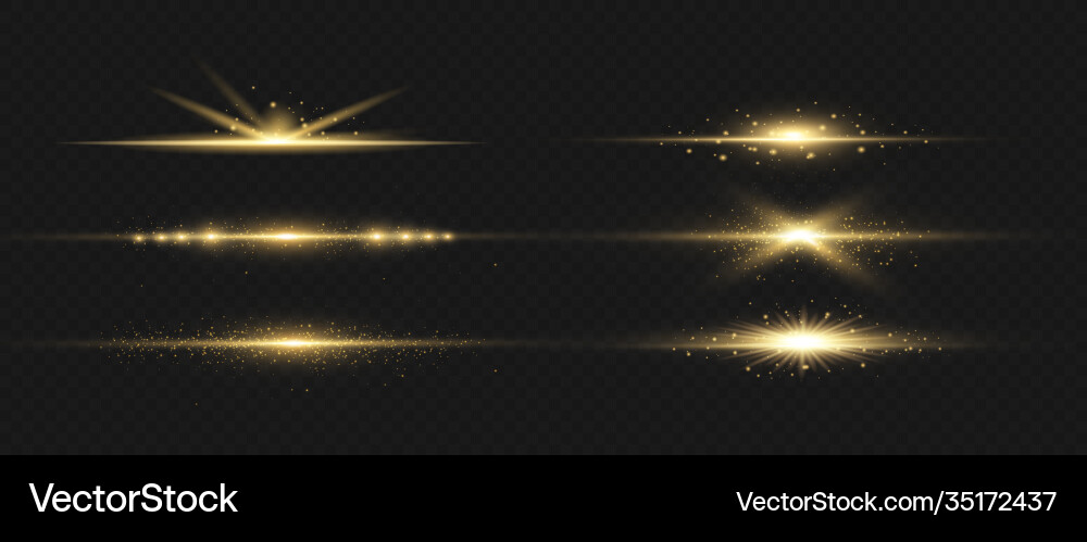Yellow horizontal line Royalty Free Vector Image