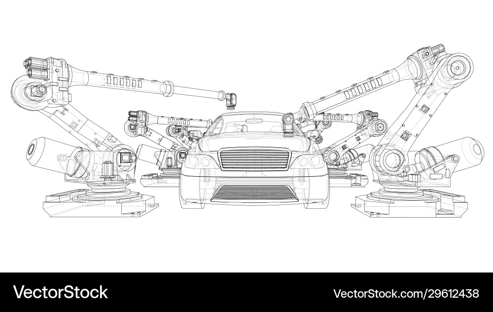 Assembly motor vehicle Royalty Free Vector Image