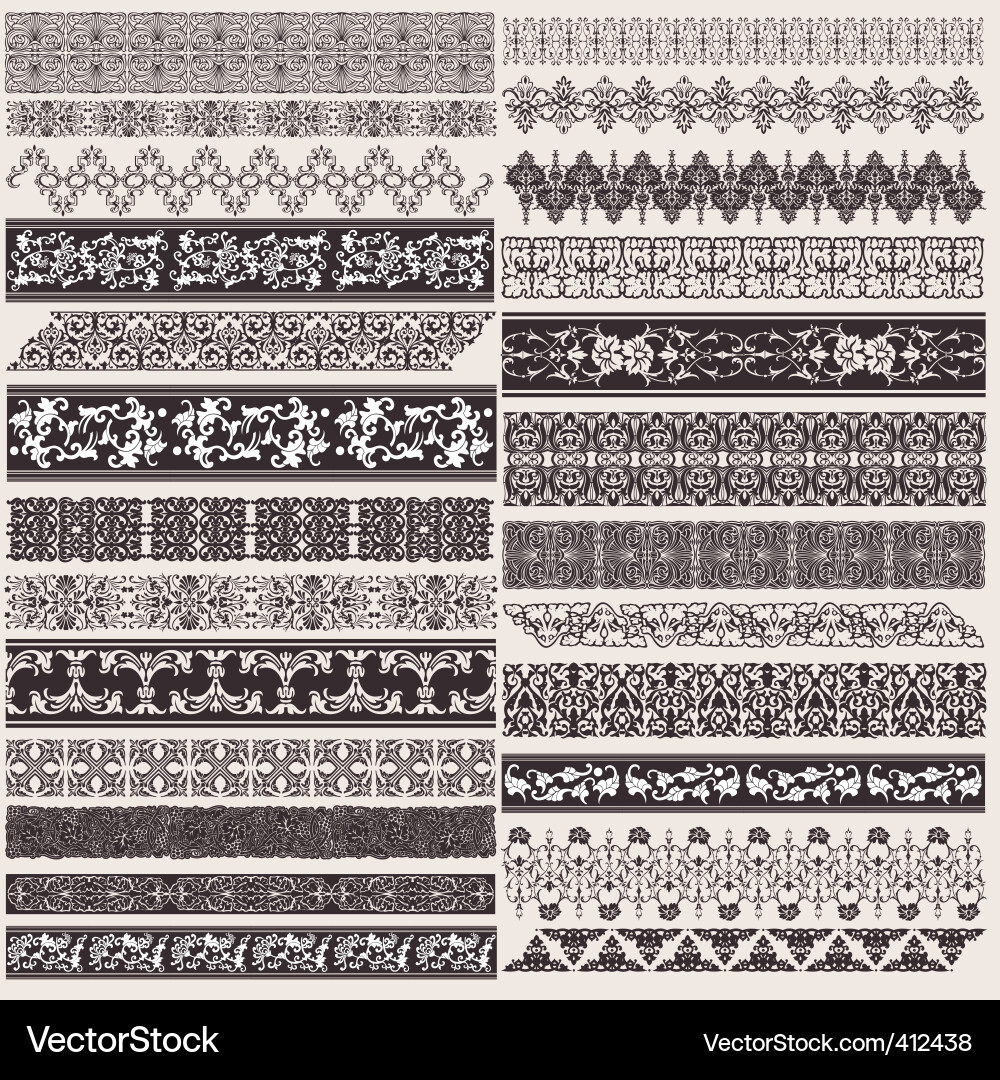 Border lines Royalty Free Vector Image - VectorStock