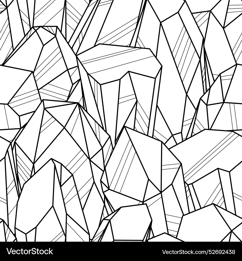 Crystalline Pattern with Gems Royalty Free Vector Image