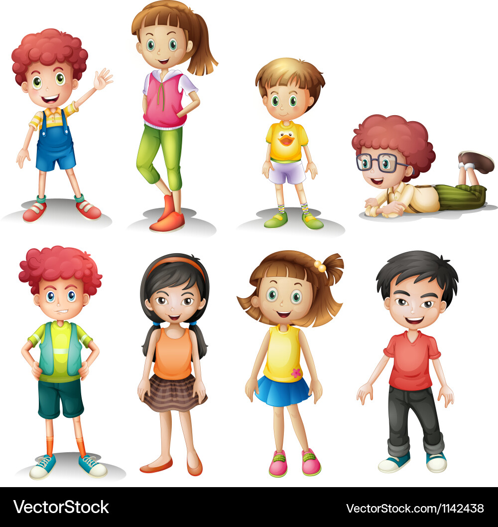 Tall Short Kids Vector Images (over 270)