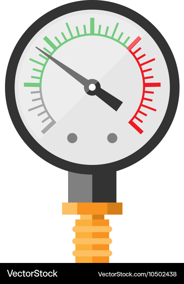 Pressure sensor manometer isolated Royalty Free Vector Image