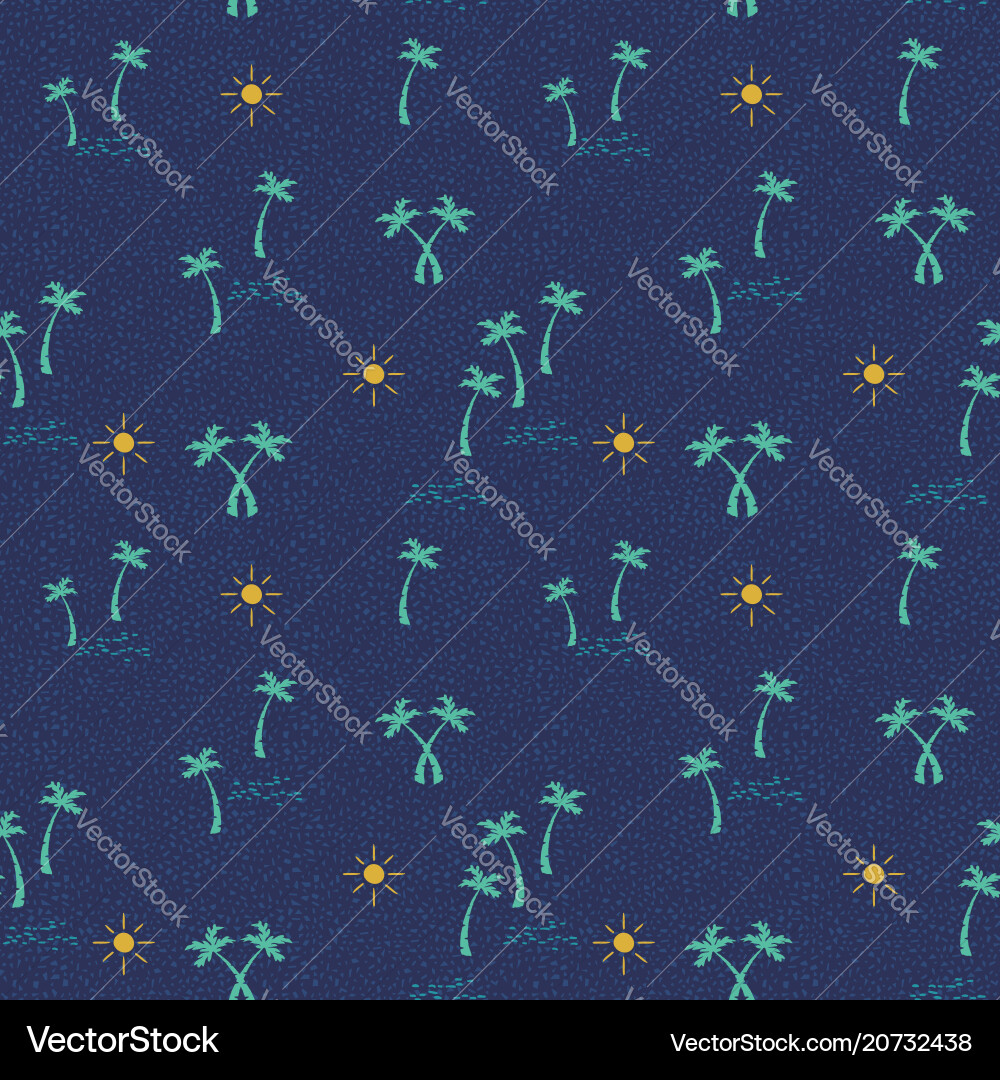 Tropical Beach Pattern Royalty Free Vector Image
