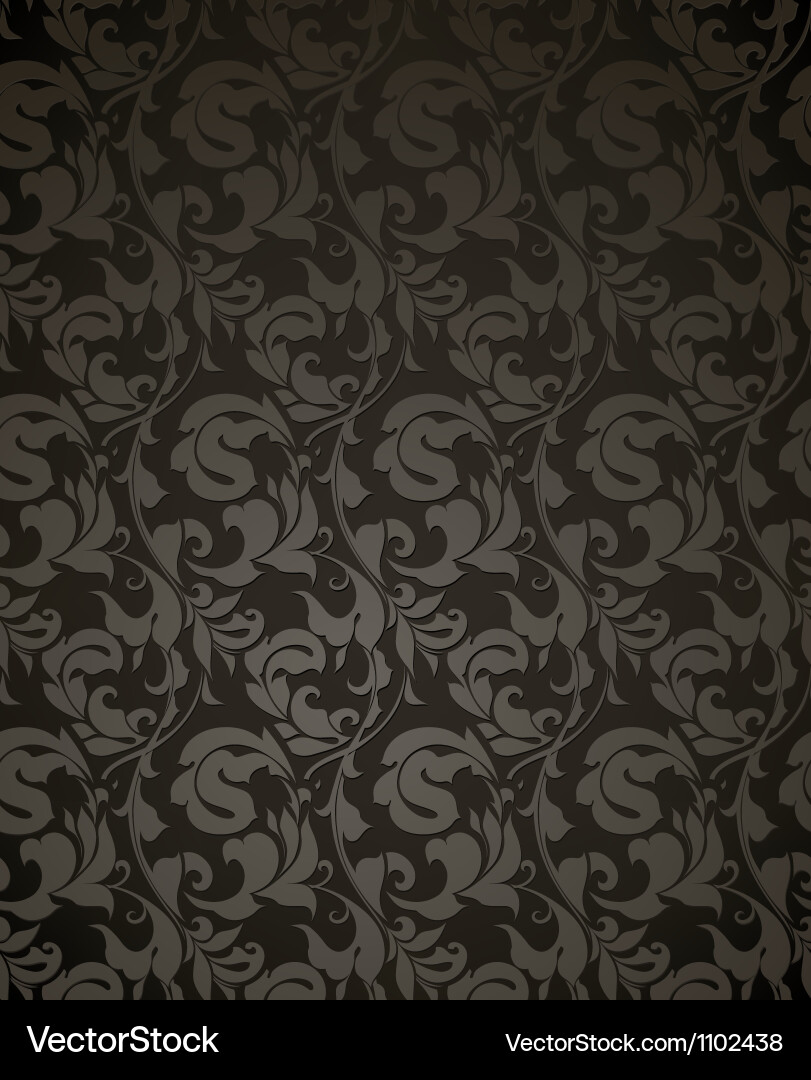 Wallpaper pattern black Royalty Free Vector Image