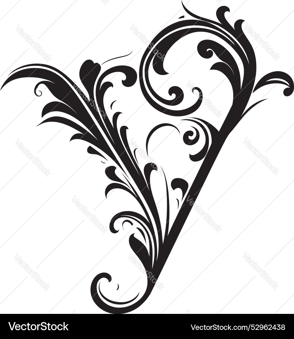 Yin yang elegance balanced font y art yuletide Vector Image