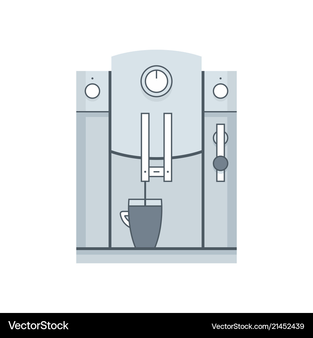 Coffee machine Royalty Free Vector Image - VectorStock