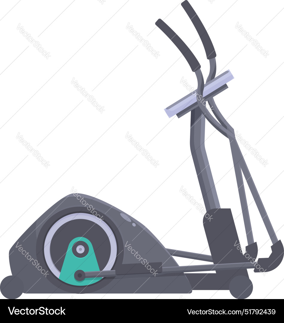 Elliptical trainer standing upright for home Vector Image