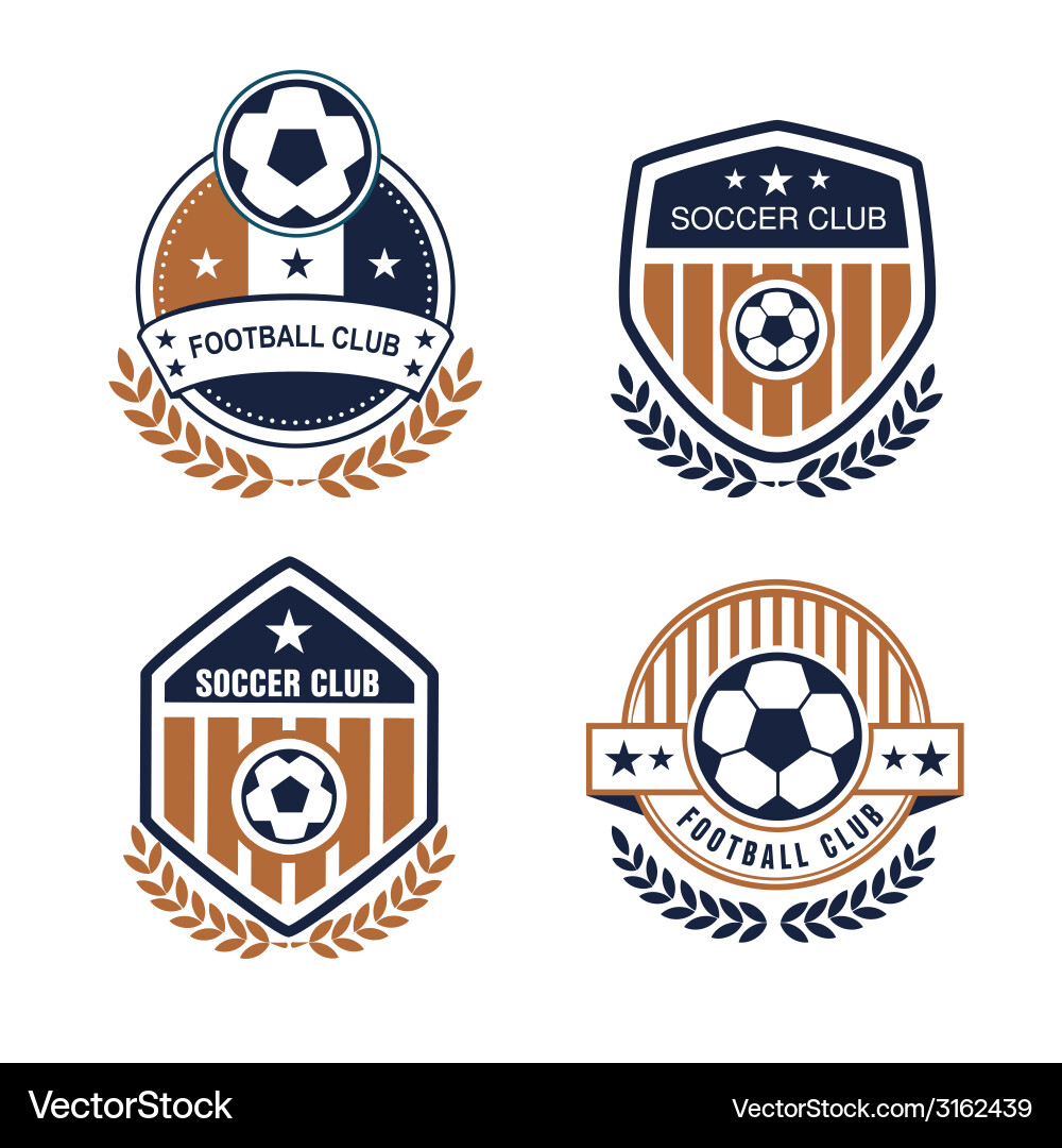 Football logo Royalty Free Vector Image - VectorStock