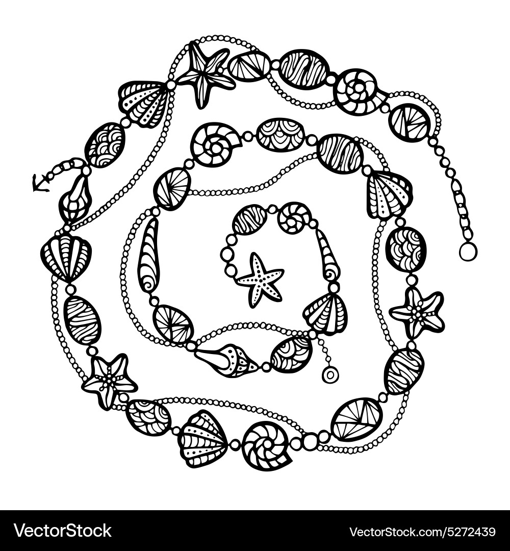Stylized decoration entangle Royalty Free Vector Image
