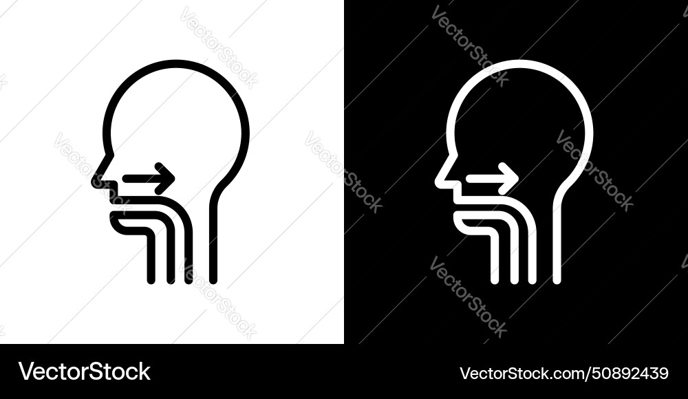 Swallowing reflex icon set oral ingest dysphagia Vector Image
