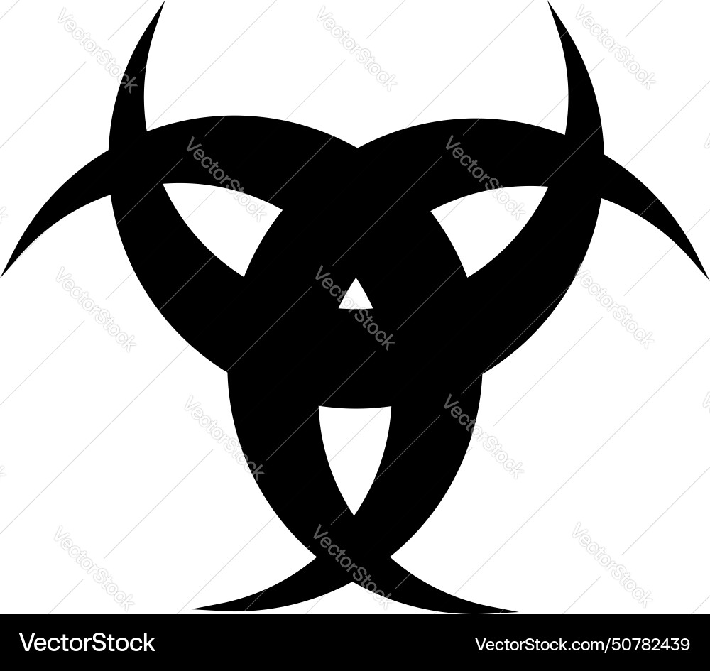 Trinity amulet mystical religious spirit symbol Vector Image