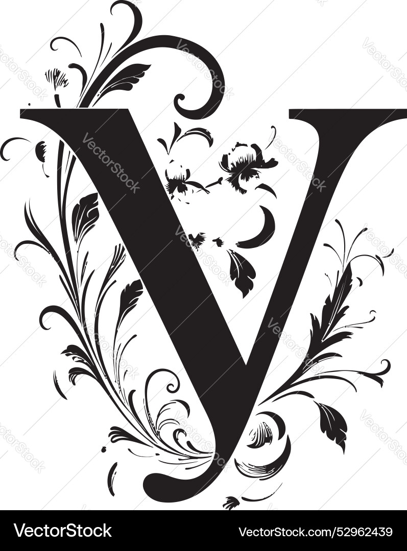 Yuletide aura cheerful letter y decor yonder Vector Image