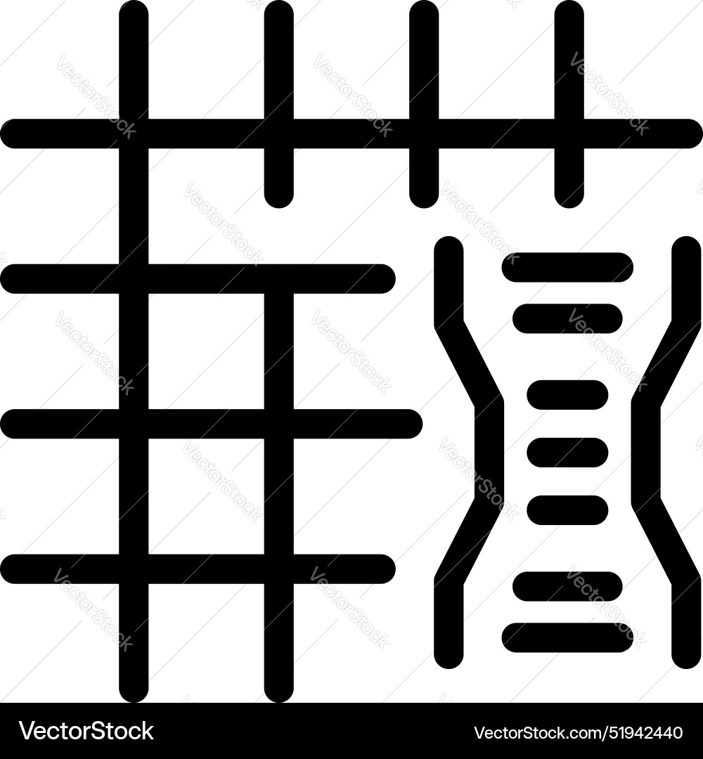 Construction rebar grid reinforcing concrete slab – Royalty-Free Vector ...