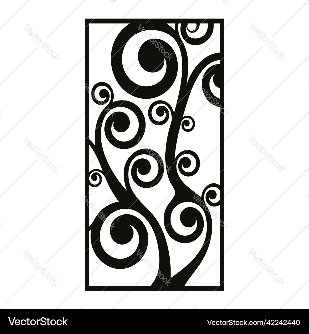 Jali design for cnc router and laser cut Vector Image