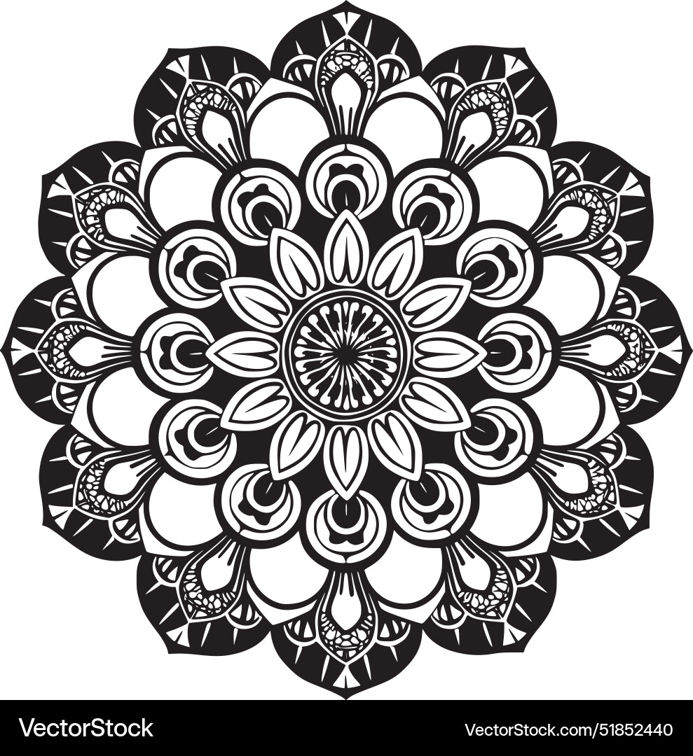 Mandala art Royalty Free Vector Image - VectorStock