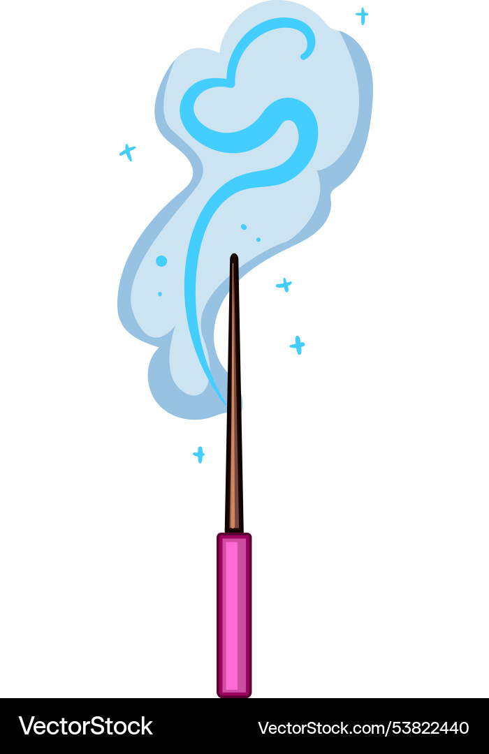 Power magic stick cartoon Royalty Free Vector Image