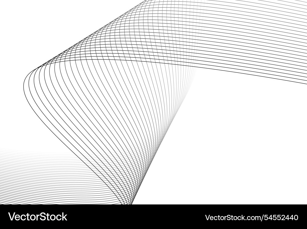 Smooth flowing wave gradient dots background Vector Image