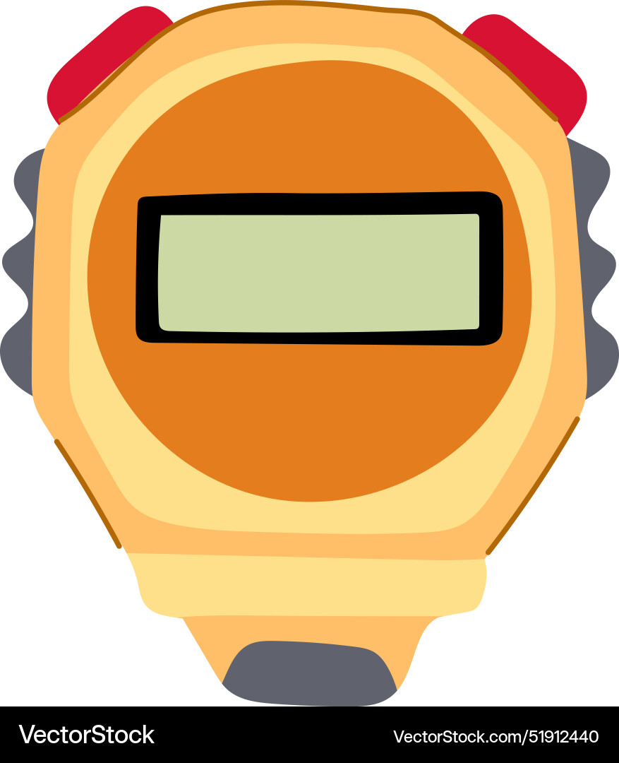 Timer stopwatch cartoon Royalty Free Vector Image