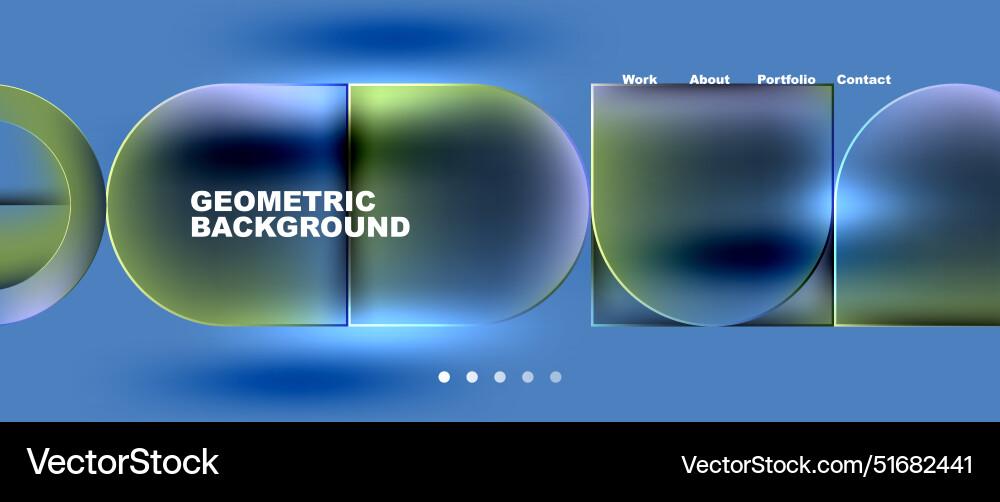 Circles and lines bright colorful geometry Vector Image