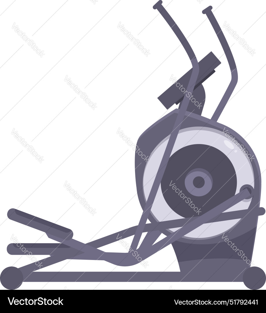 Elliptical trainer providing full body workout Vector Image
