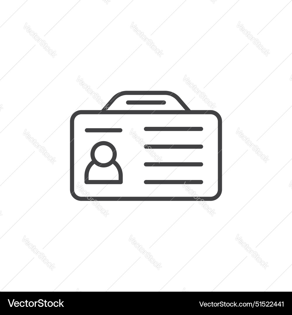 Id badge icon Royalty Free Vector Image - VectorStock