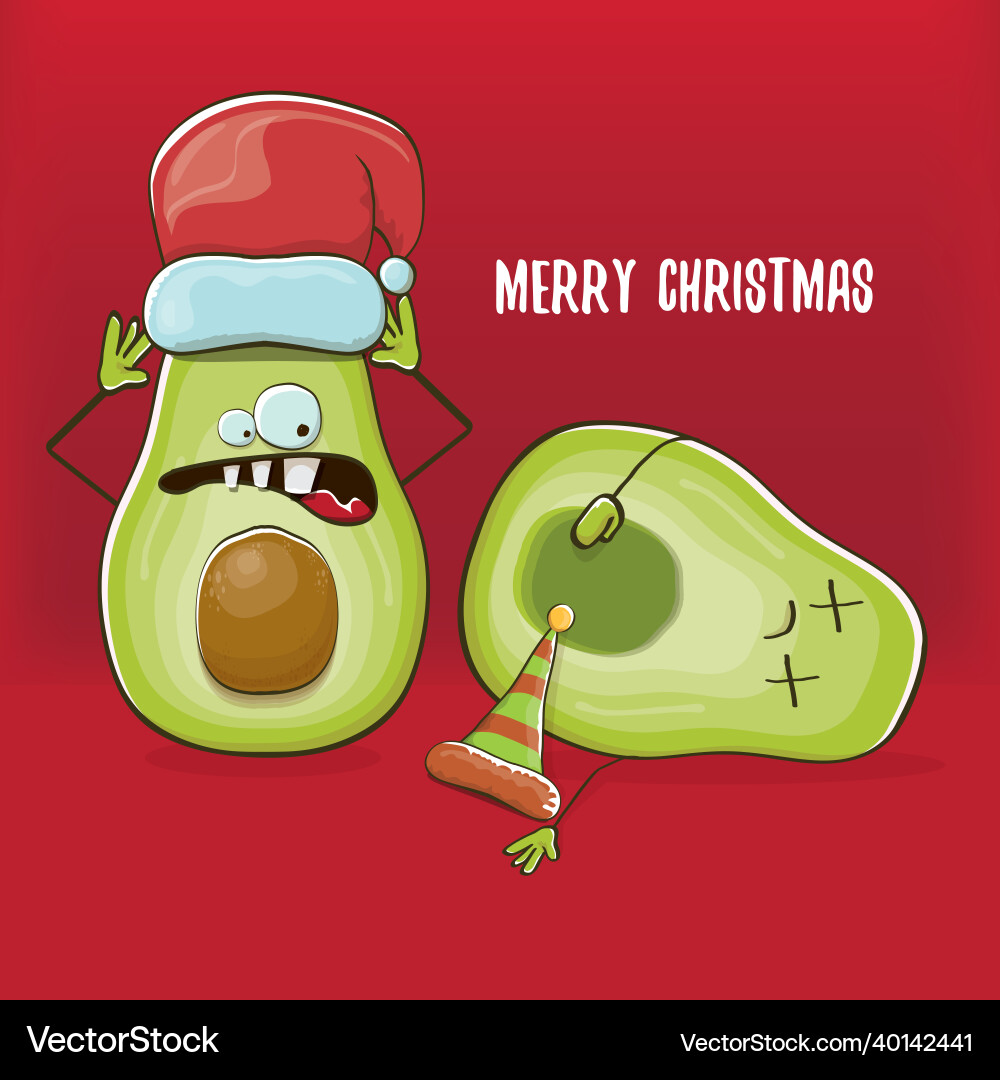 Merry christmas funky greeting card Royalty Free Vector