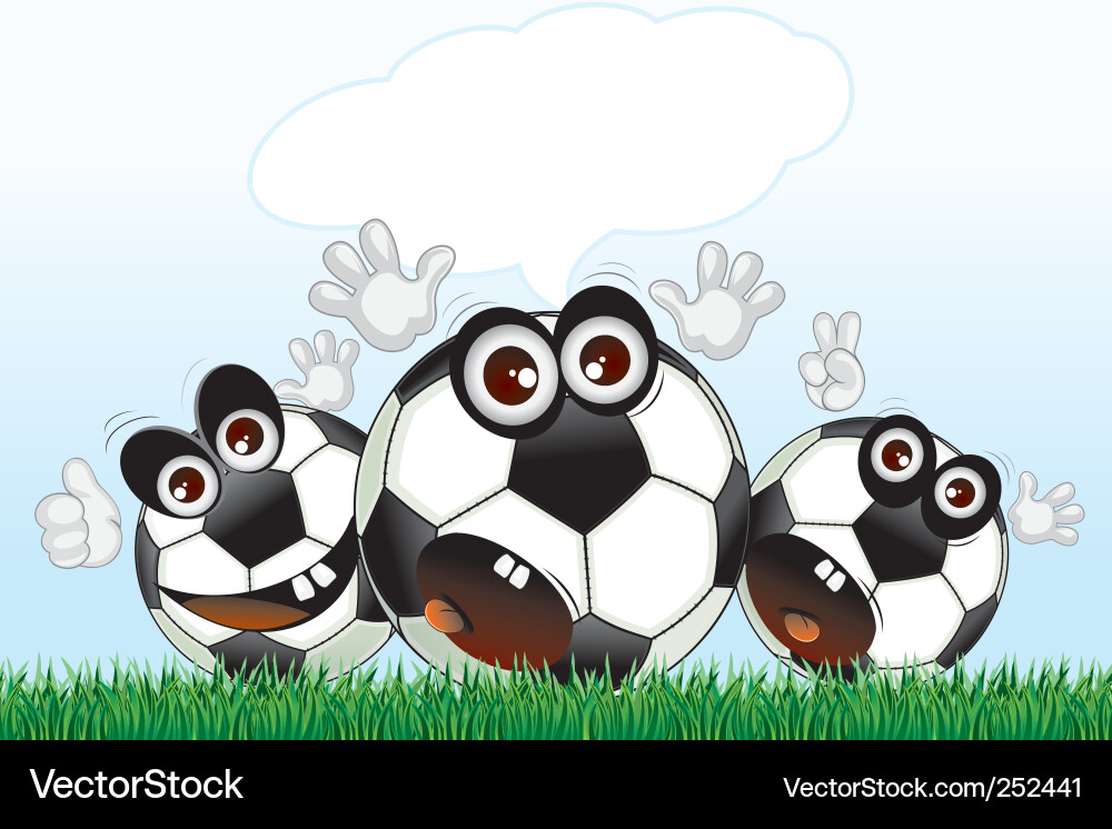 Soccer cartoons Royalty Free Vector Image - VectorStock