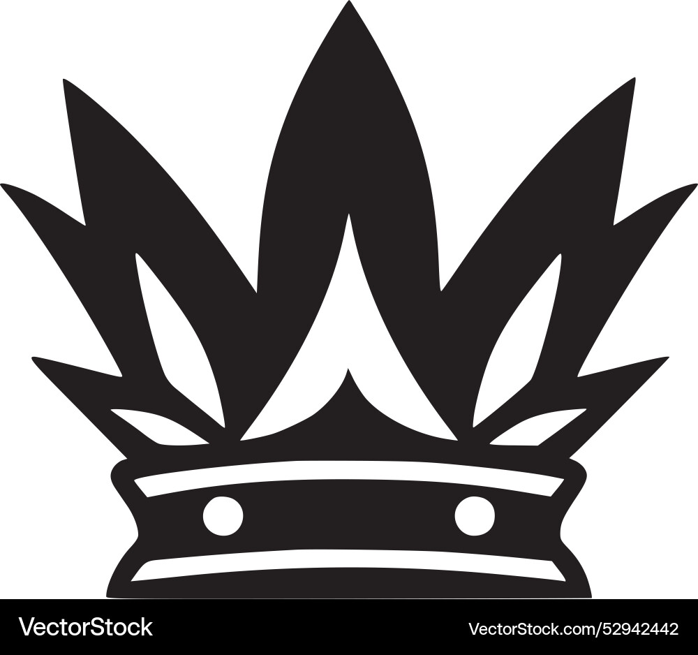 Crown - minimalist and simple silhouette Vector Image