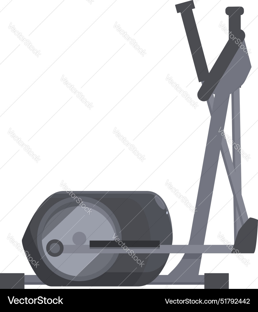 Elliptical trainer providing effective cardio Vector Image