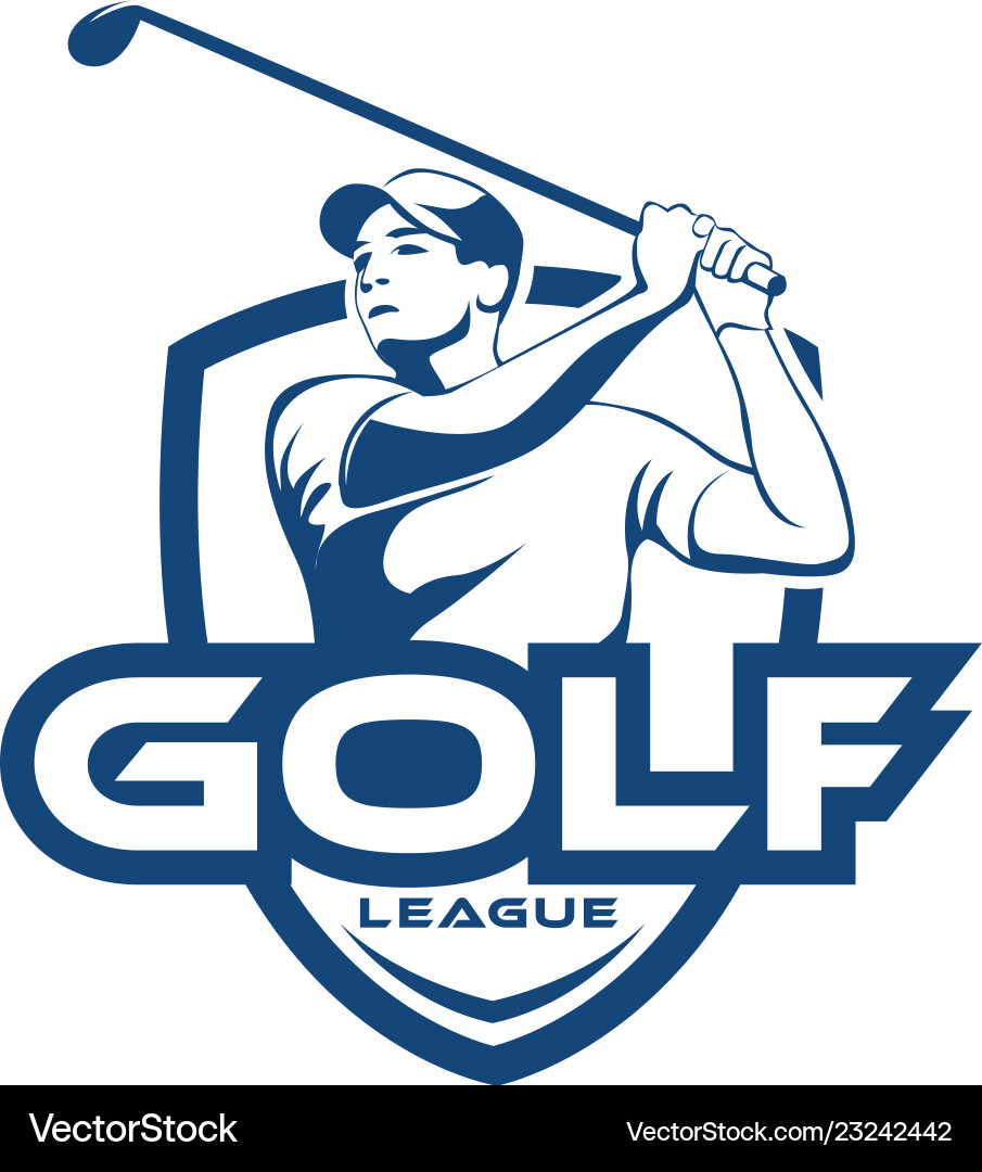 Golf Team Logo Template Royalty Free Vector Image