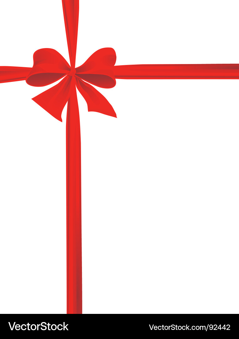 Packaging with a red ribbon Royalty Free Vector Image