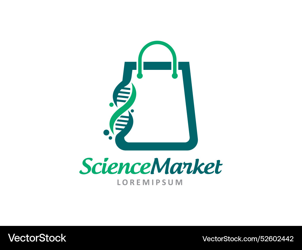 Science market logo symbol or icon template Vector Image