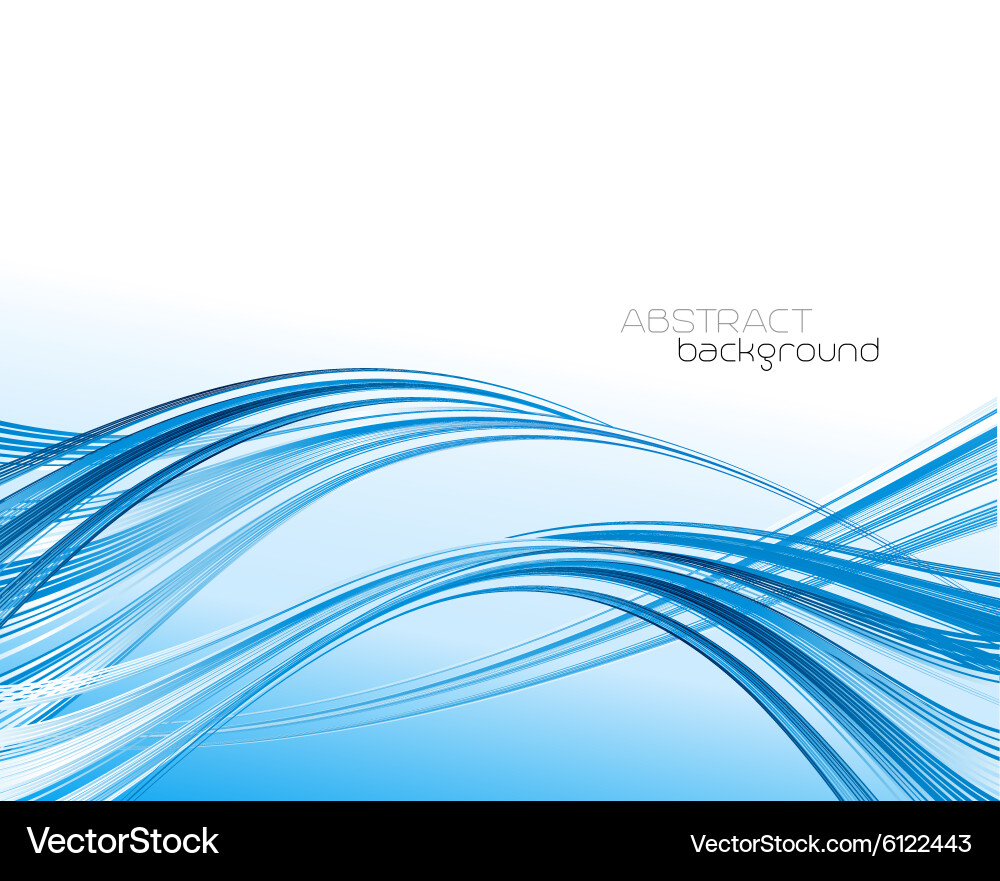 Abstract Blue Wave Background Royalty Free Vector Image