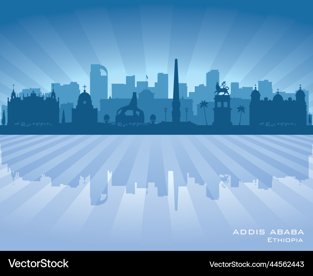 Addis Ababa City Skyline Royalty Free Vector Image
