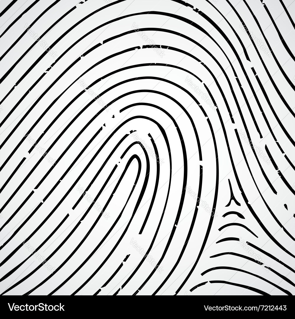 Imprint a human finger Royalty Free Vector Image