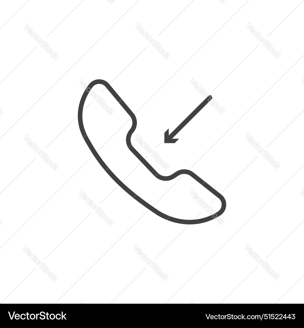 Incoming call icon Royalty Free Vector Image - VectorStock