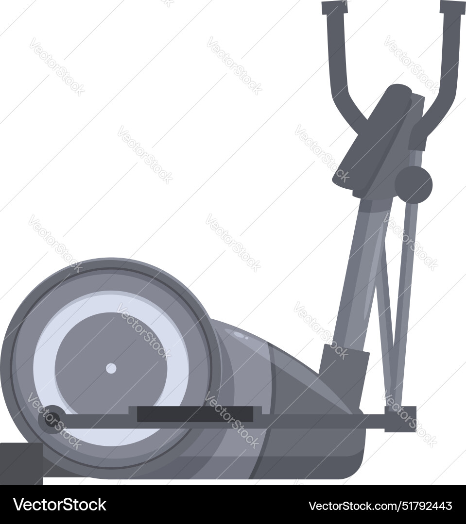 Modern elliptical trainer machine standing Vector Image