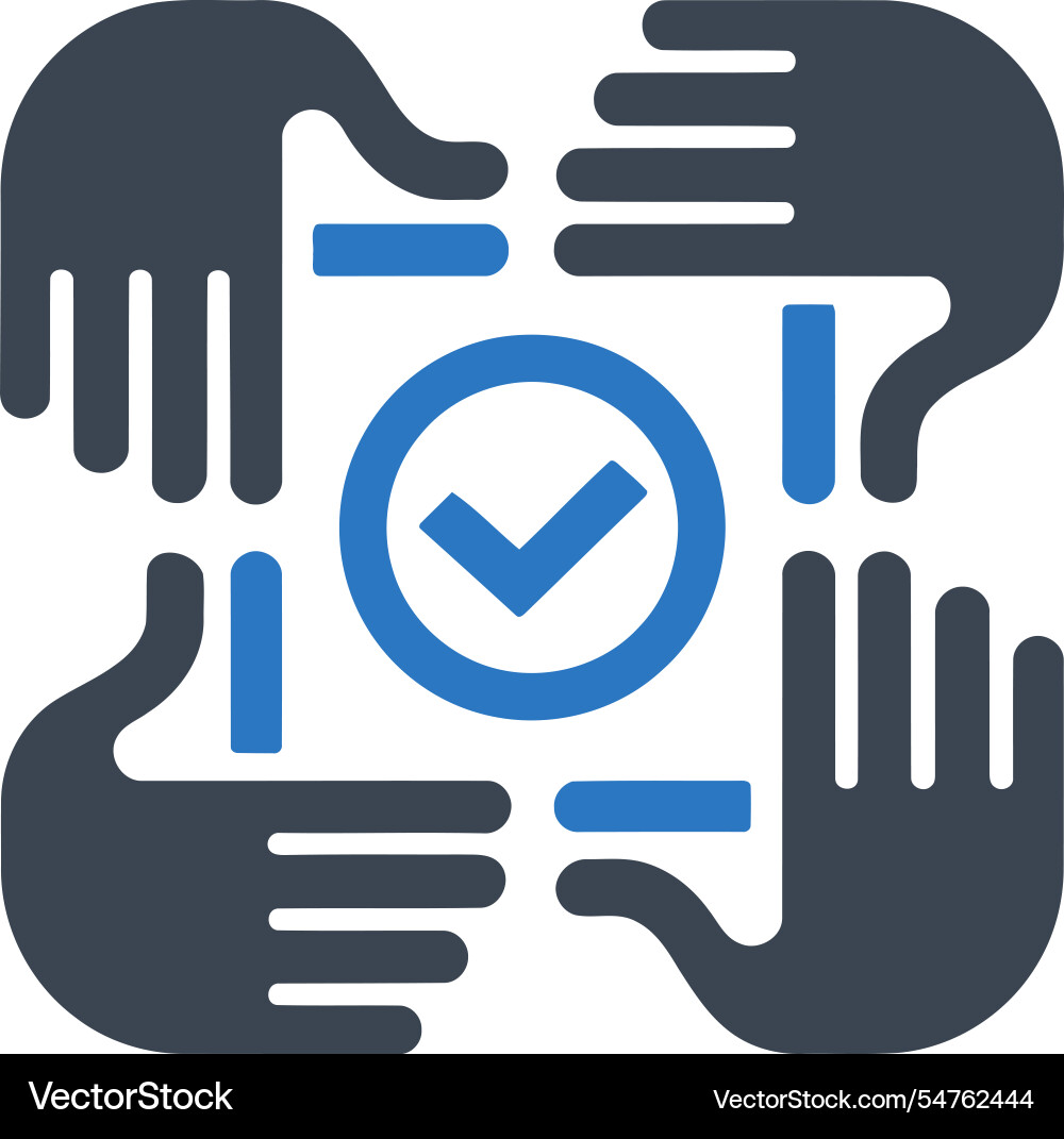 Collaboration agreement icon Royalty Free Vector Image