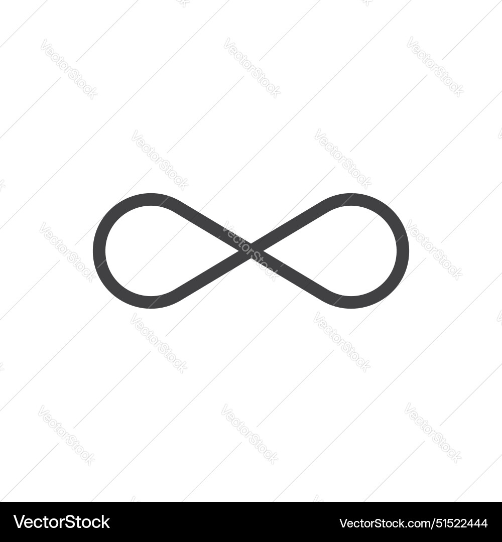 Infinity icon Royalty Free Vector Image - VectorStock